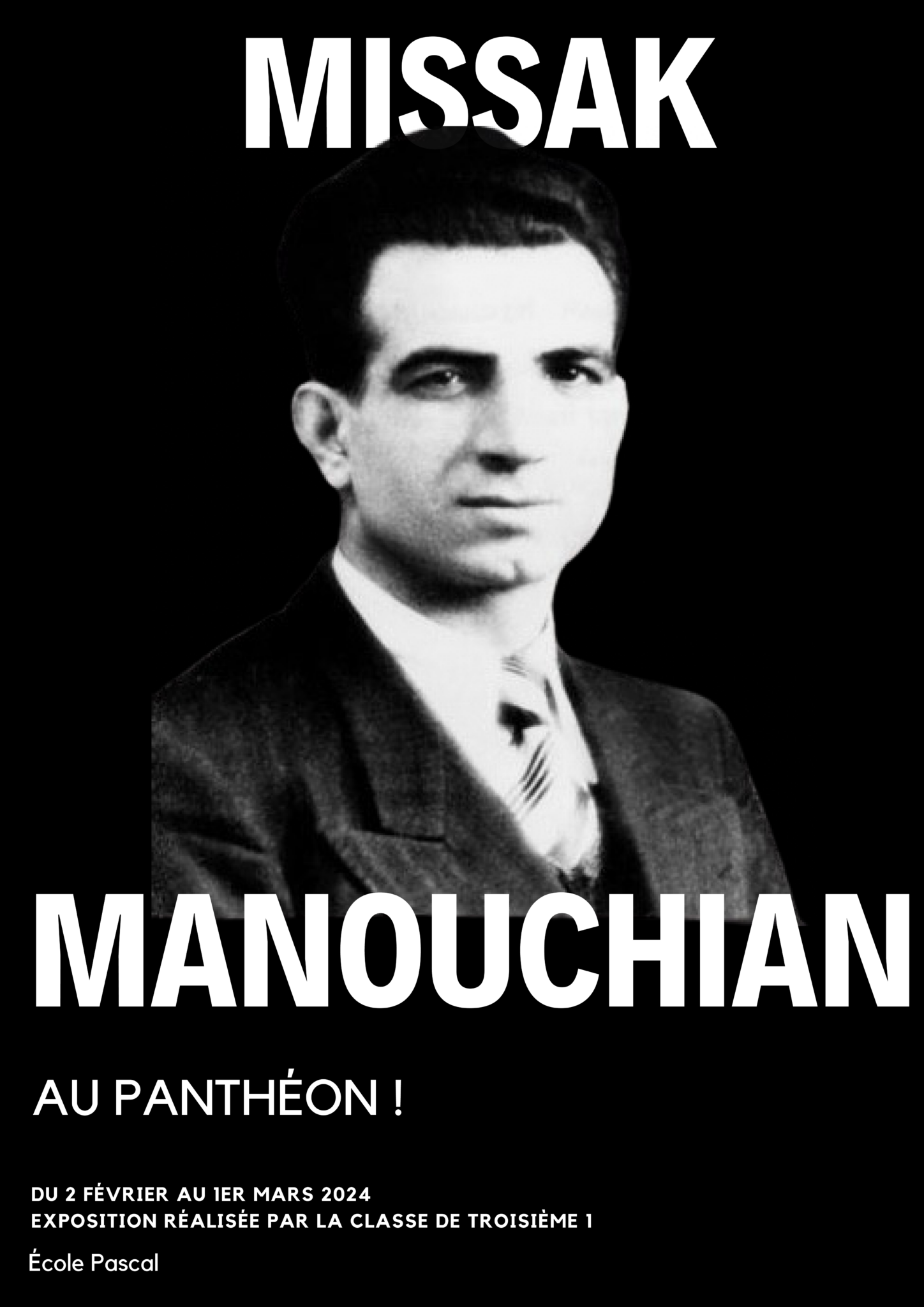 Vernissage de l'exposition consacrée à Missak Manouchian - École Pascal